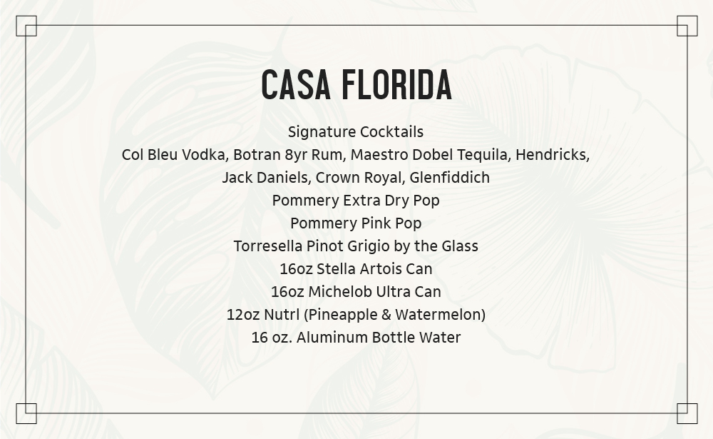 Food and Beverage - Miami Open