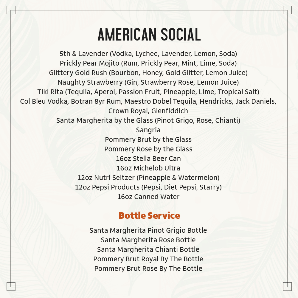 Food and Beverage - Miami Open