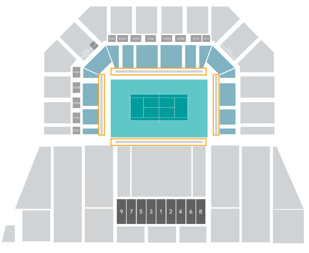 Courtside Boxes - Miami Open