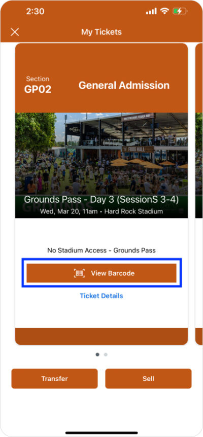 Digital Ticketing - Miami Open